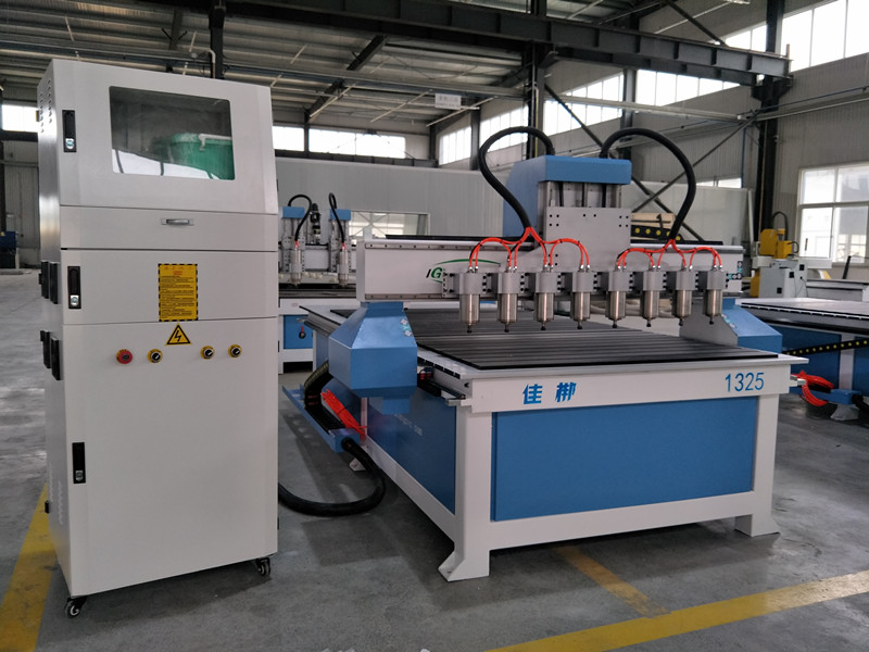 3D wood cnc router machine with 8 head from China manufacturer ...